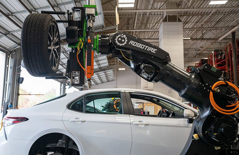 RoboTire's automated wheel-changing system - Case Study